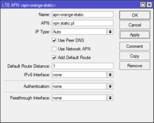 Konfiguracja statycznego, publicznego adresu IP w Orange LTE na ...