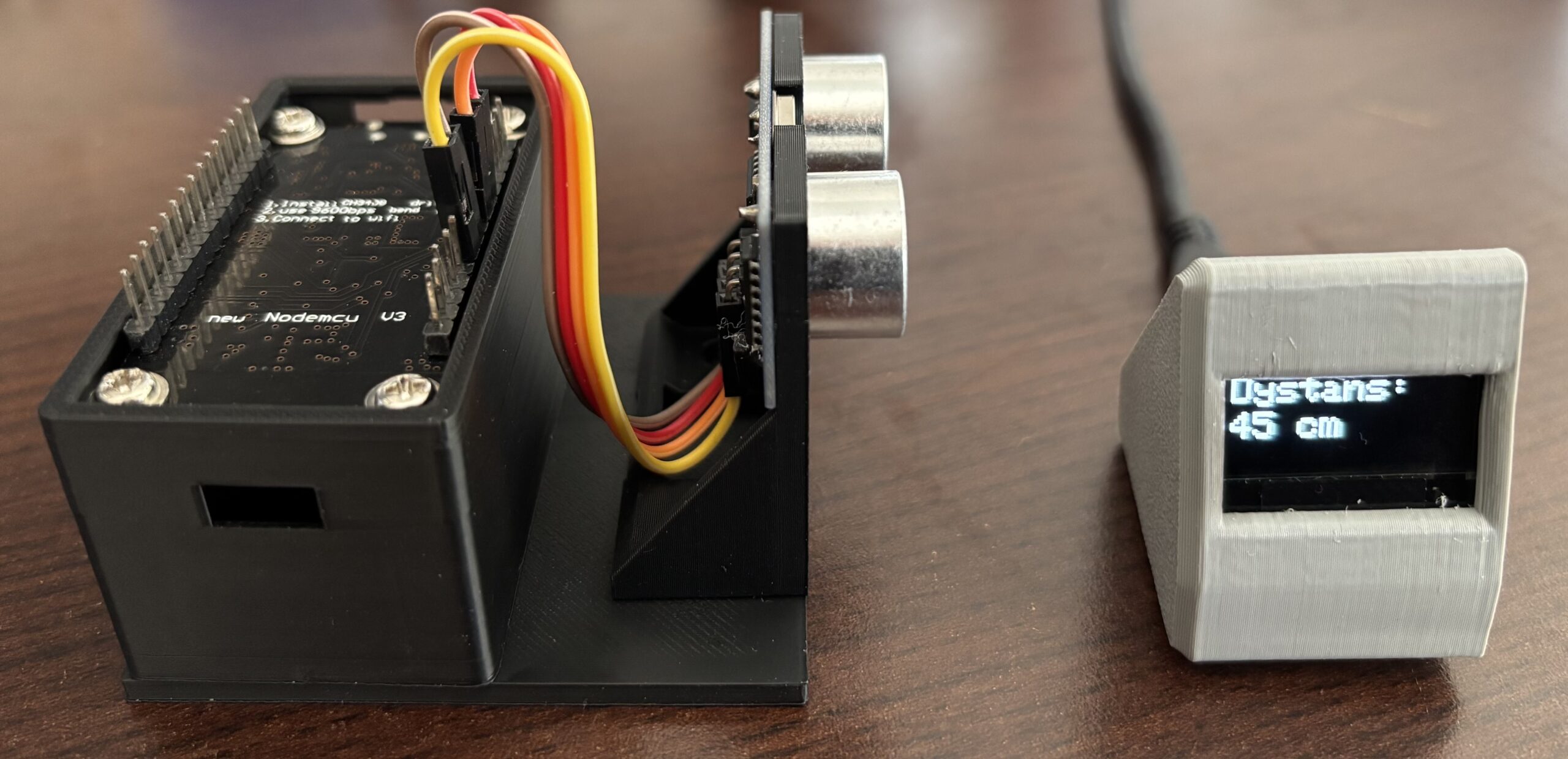 ESP8266 i HC-SR04 oraz OLED SSD1306. Pomiar odległości. - what-it.pl